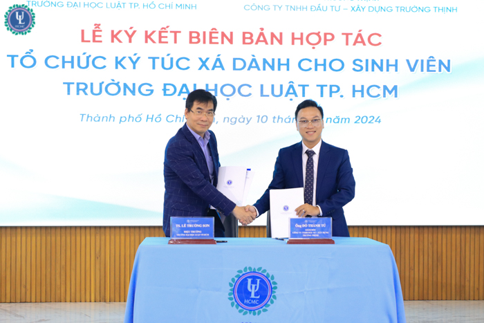 Trường Đại học Luật TP.HCM hợp tác doanh nghiệp tổ chức ký túc xá cho sinh viên